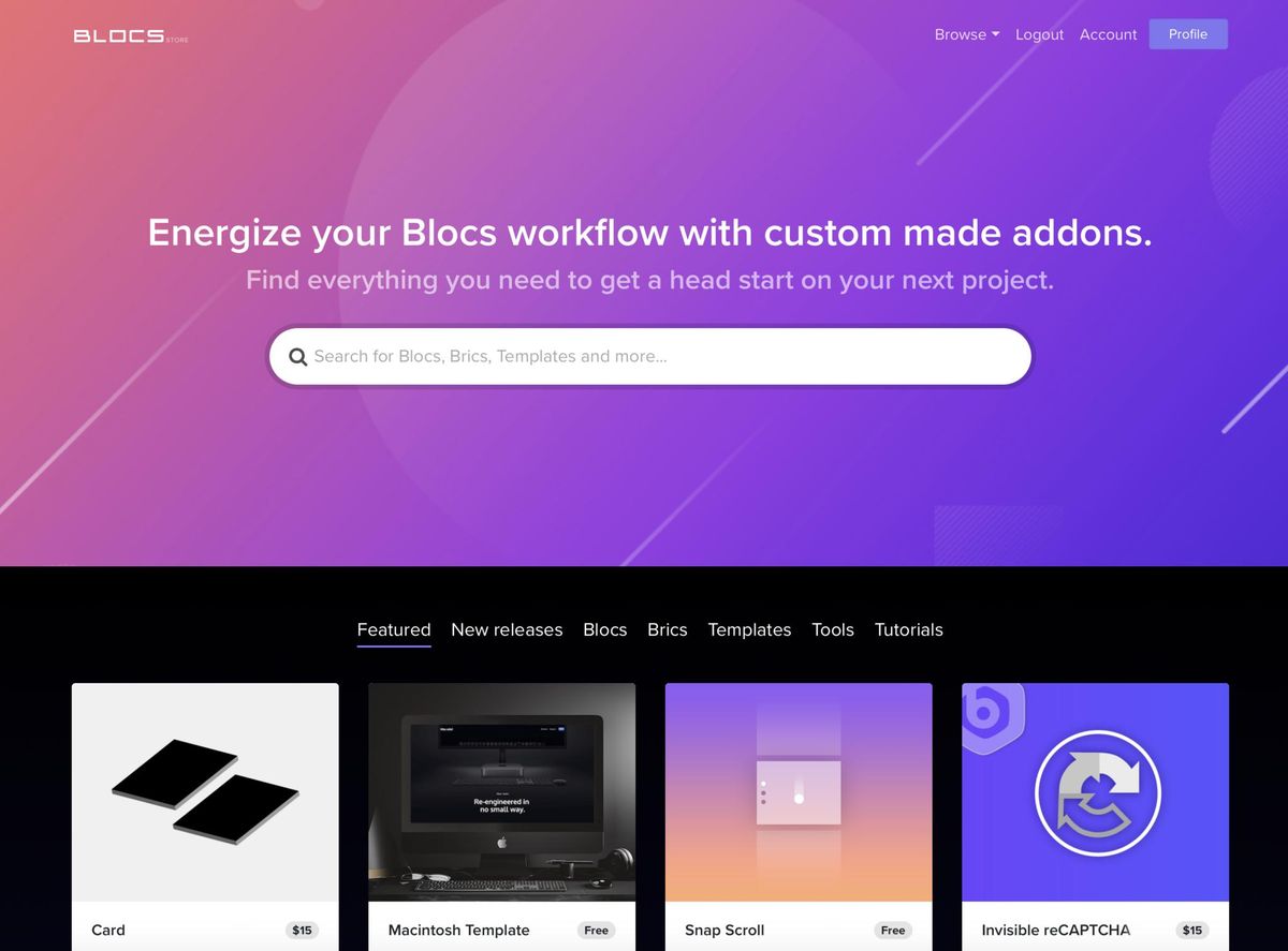 Blocs Store: Intriguing add-ons for this easy website builder | iMore
