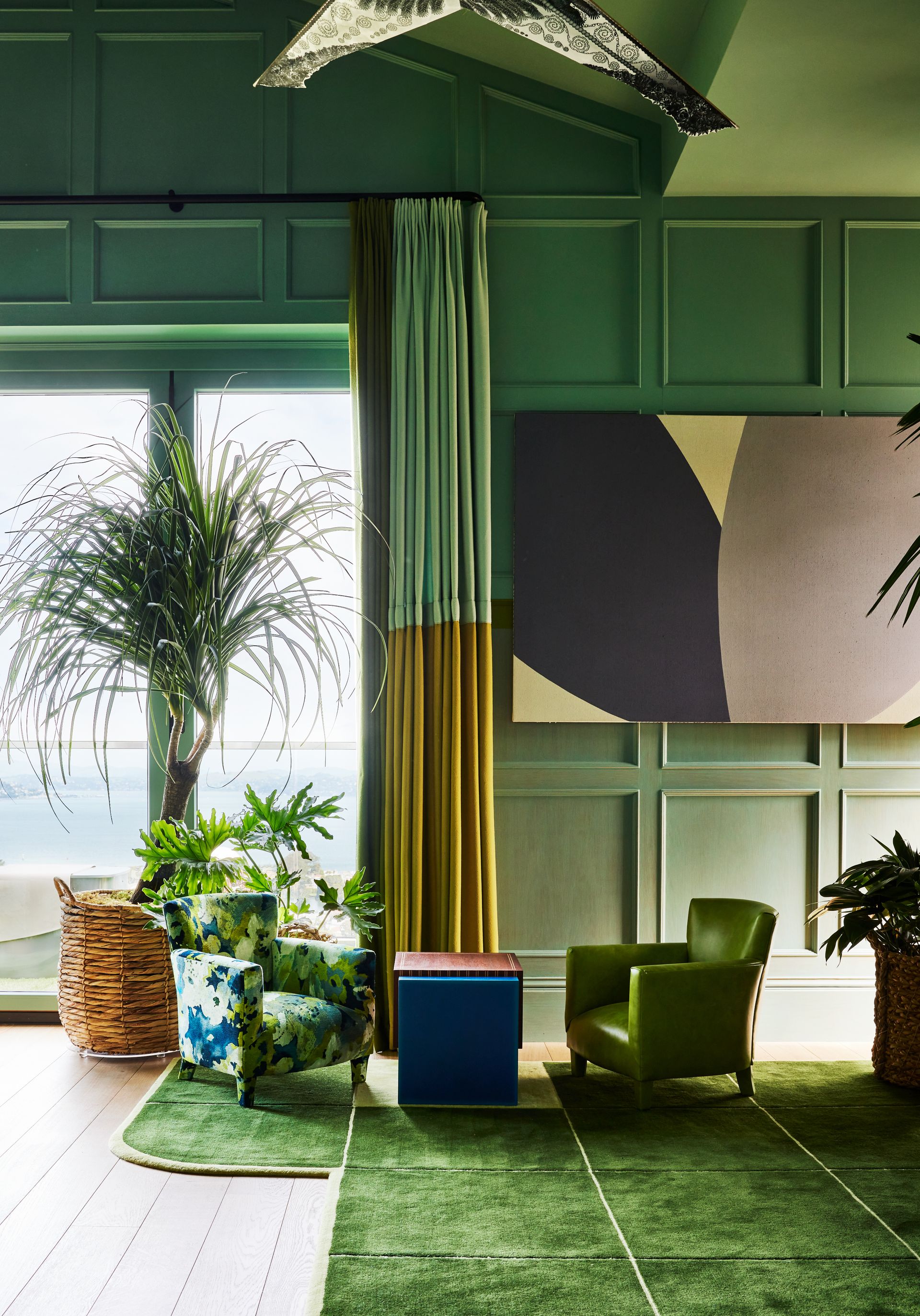 These Designs Have Convinced us to Color Drench With Green | Livingetc