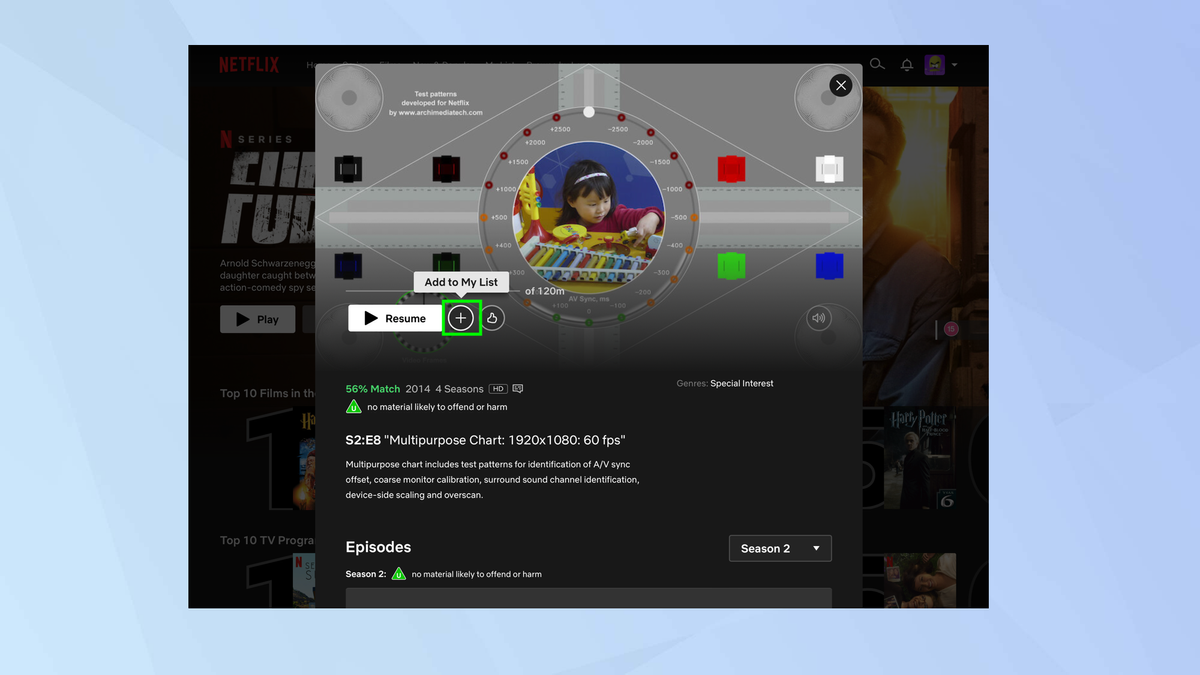 How to use the hidden Netflix test screens to calibrate your TV | Tom's ...