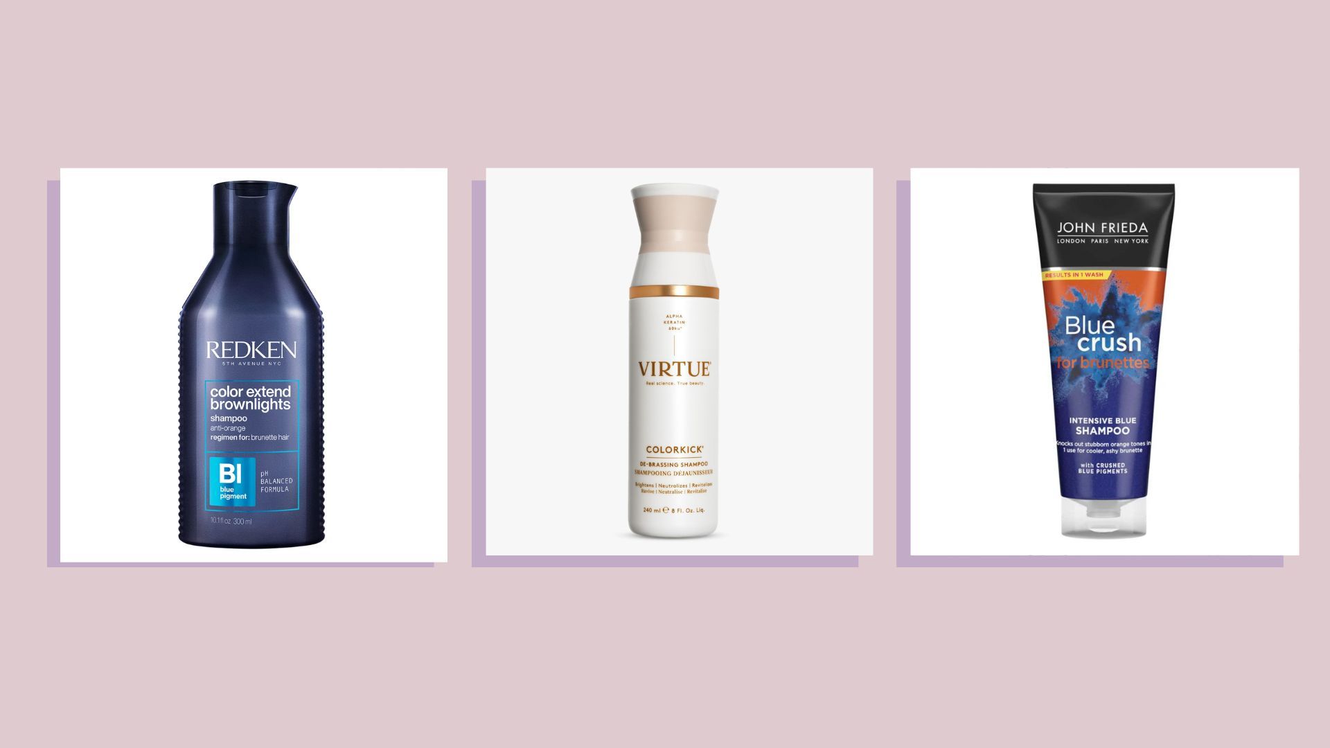 The best blue shampoos for brown hair to banish brassiness | Woman & Home