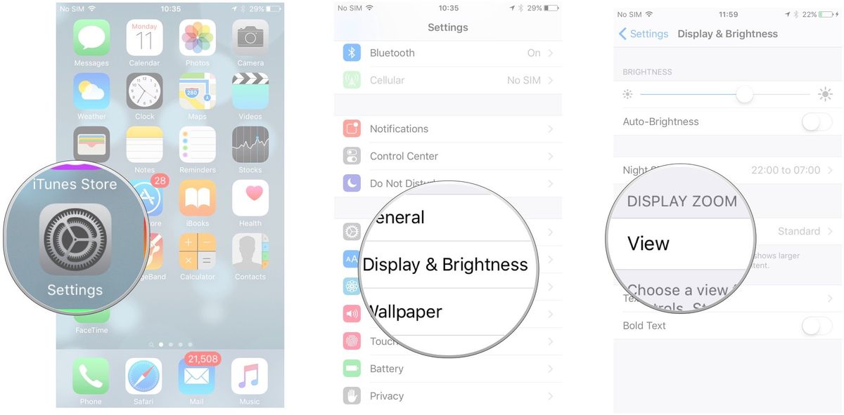 How to make icons and text larger with Display Zoom for iPhone | iMore