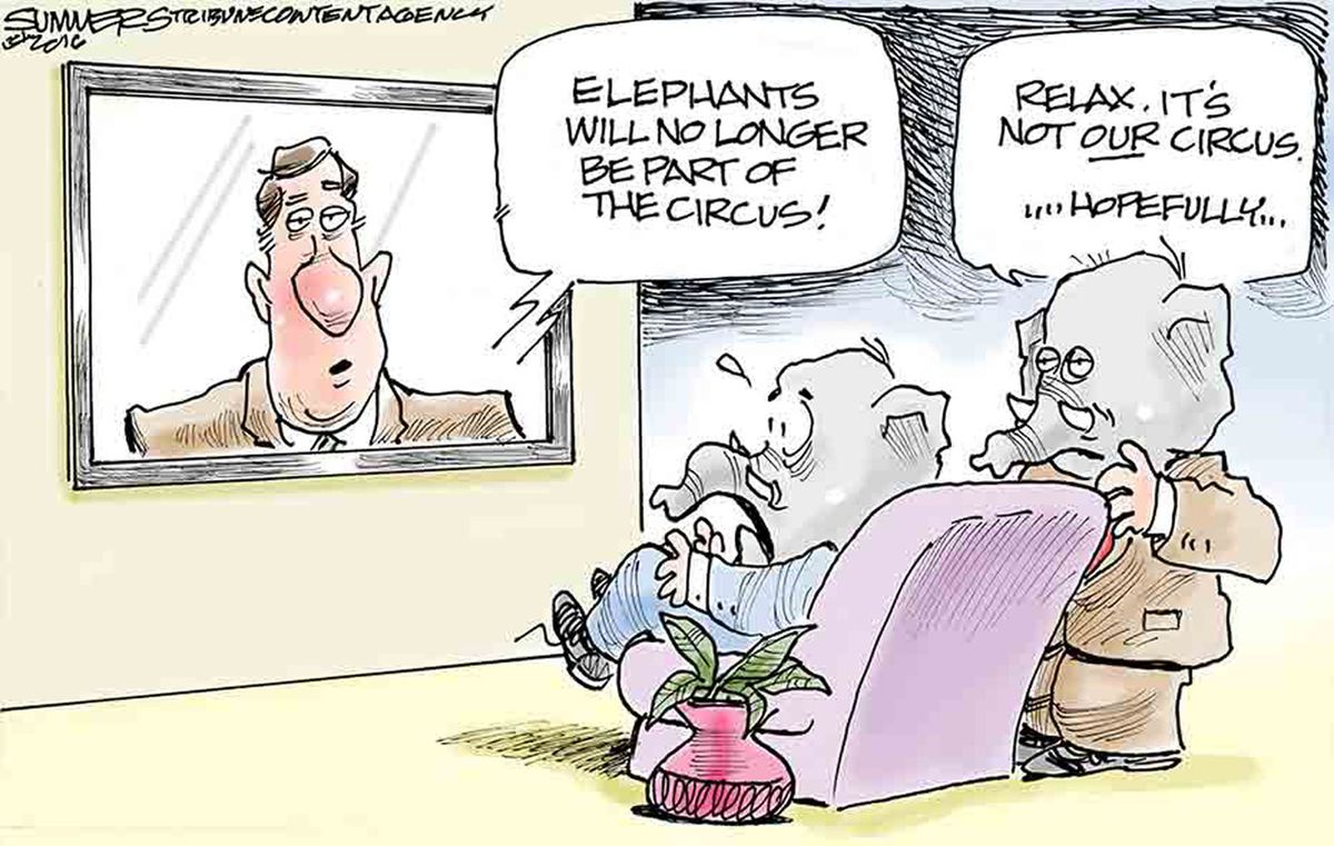 Political Cartoon U.S. GOP Circus | The Week