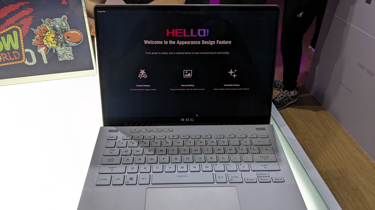 Asus puts color e-paper screen on a Zephyrus G14 lid: Dali concept ...