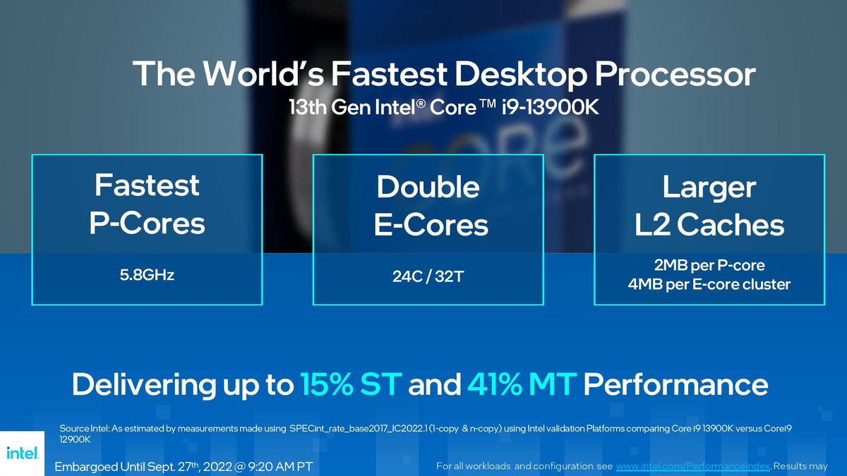 Intel Launches Raptor Lake at AMD: 24-core i9-13900K Arrives Oct 20 for ...