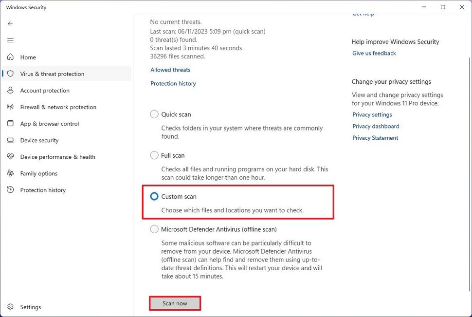 How to get started with Microsoft Defender Antivirus on Windows 11 ...