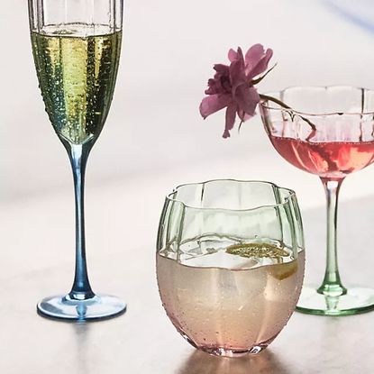 Multi-coloured glassware is the must-have kitchen accessory | Ideal Home