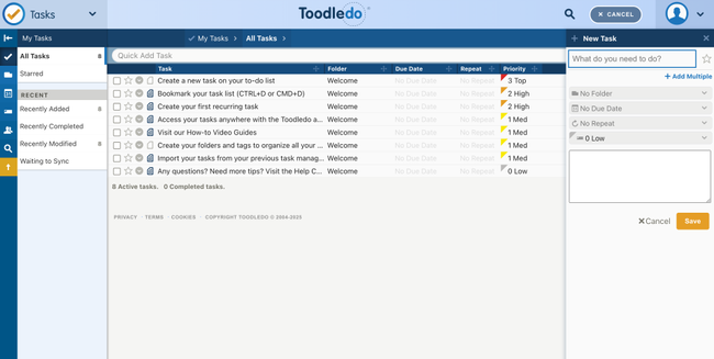 I tested Toodledo and found it to be a simple and effective task ...