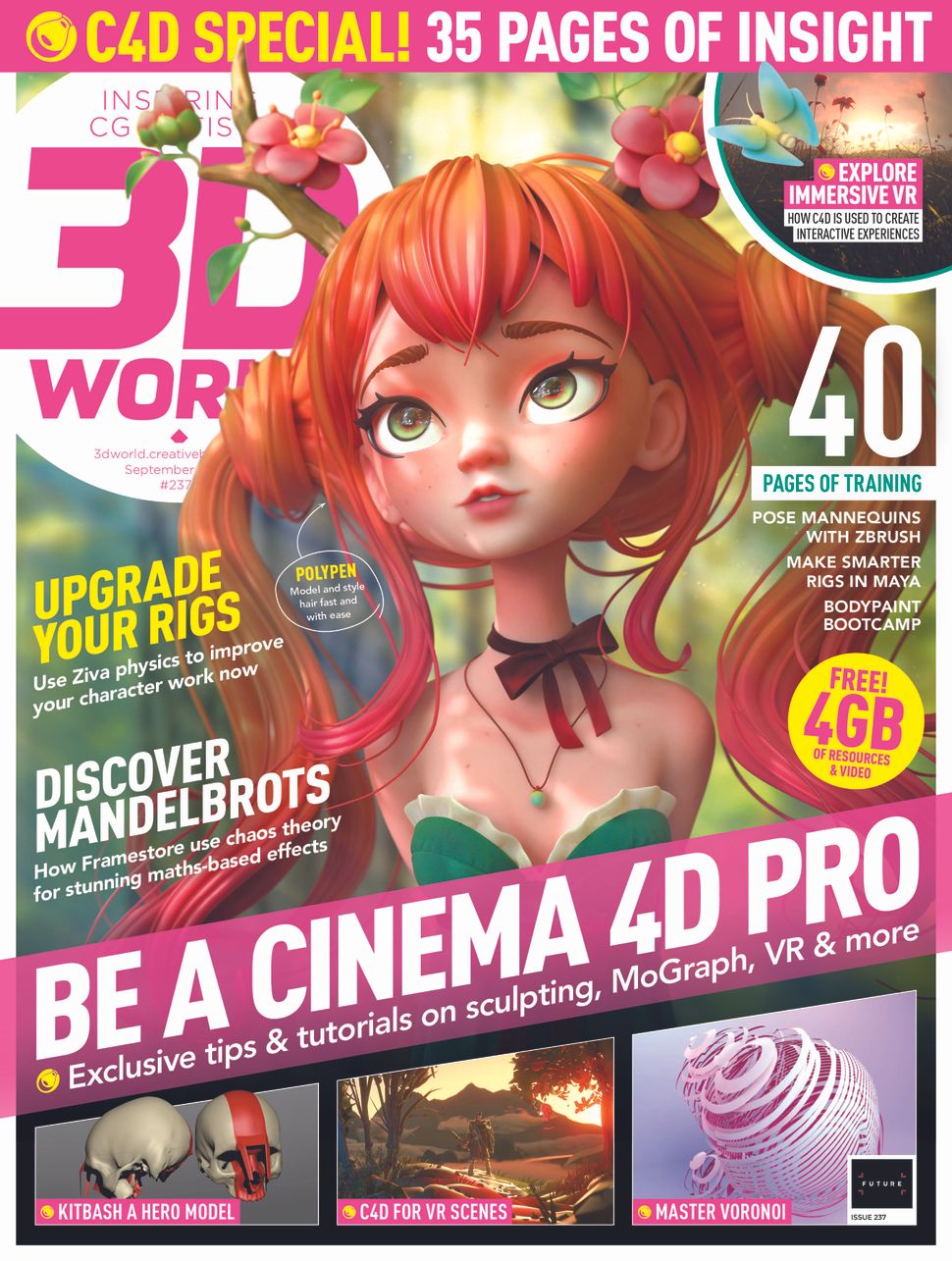 Become a Cinema 4D pro with issue 237 of 3D World | Creative Bloq
