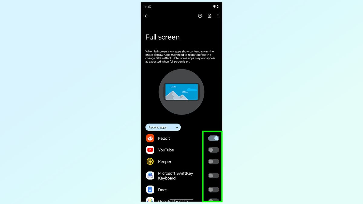 How to use full-screen apps on Motorola Razr+'s cover display | Tom's Guide