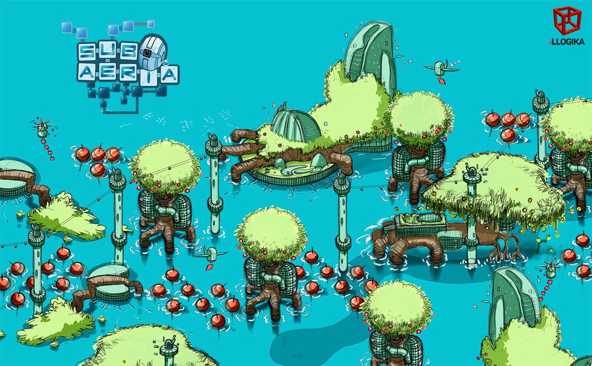 Subaeria is a puzzle platformer roguelike set in a dystopian future ...