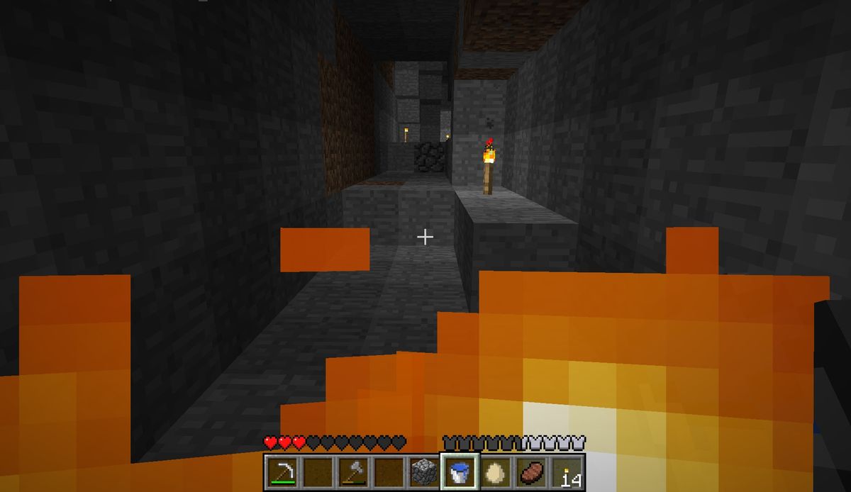 The Minecraft Experiment, day 7: When You Are Engulfed In Flames | PC Gamer