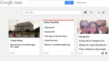 Google Keep officially launched, rivals Evernote for note-taking ...