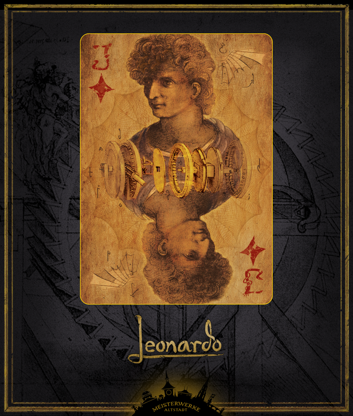 Leonardo da Vinci brought back to life with beautiful playing cards ...