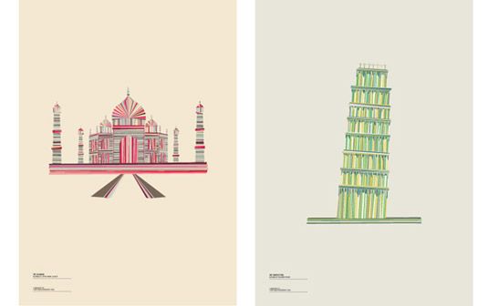 Famous landmarks stripped back to the extreme | Creative Bloq
