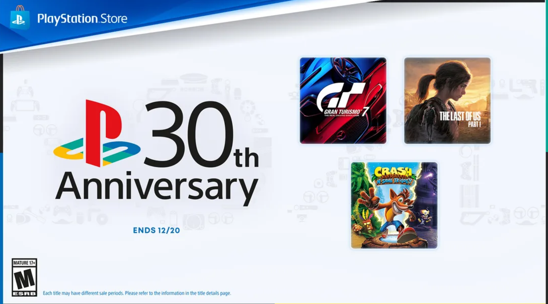 Sony announces its PlayStation 30th Anniversary sale, offering ...
