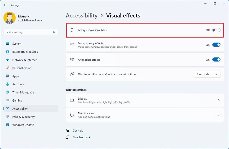 How to always show scrollbars on Windows 11 | Windows Central