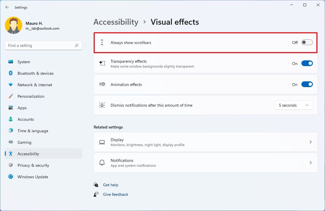 How to always show scrollbars on Windows 11 | Windows Central