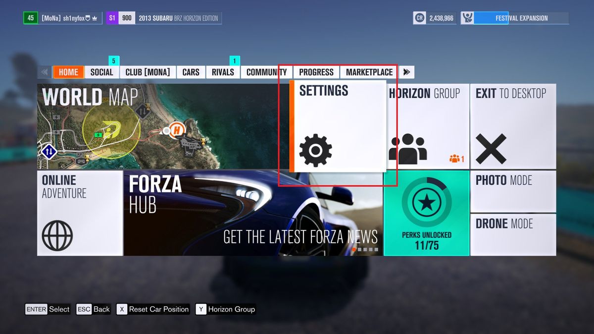 How to enable the frame rate counter in Forza Horizon 3 for Windows 10 ...