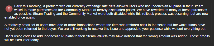 Steam suffers currency conversion meltdown | PC Gamer