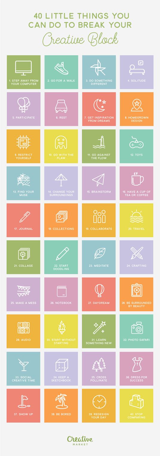 40 simple ways to beat creative block | Creative Bloq