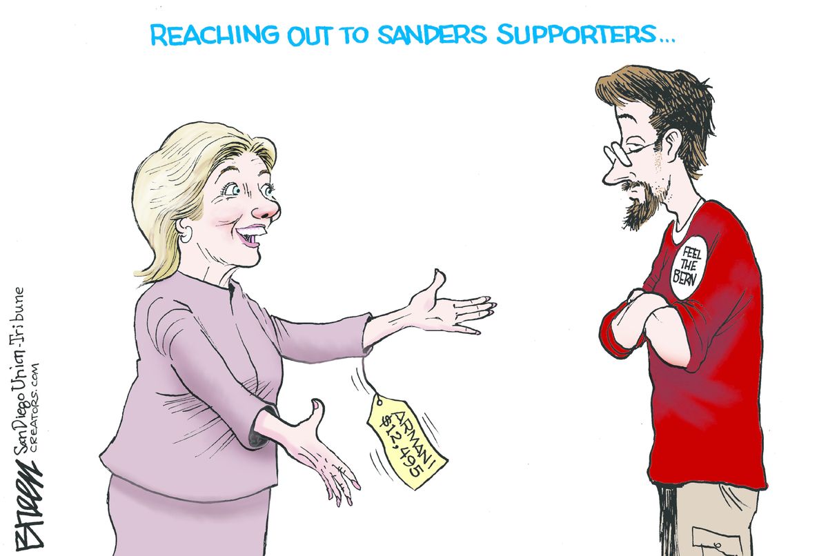 Political cartoon Hillary Clinton nominee | The Week