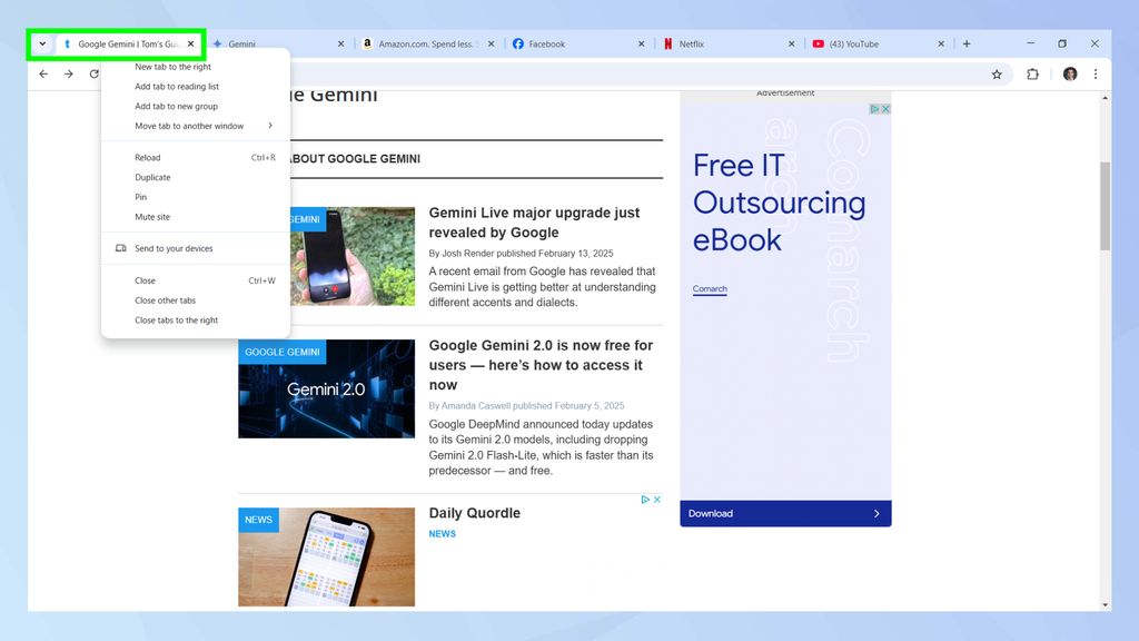 How to group tabs in Google Chrome | Tom's Guide