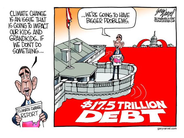 Political cartoon climate change debt | The Week