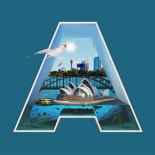 America and Australia collide in this brash and brilliant font design ...