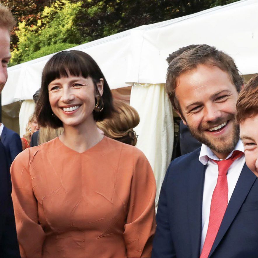 Prince Harry Met Caitriona Balfe at Garden Party in Ireland - Royal ...