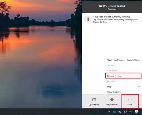 How to quickly pause and resume OneDrive file syncing on Windows 10 ...