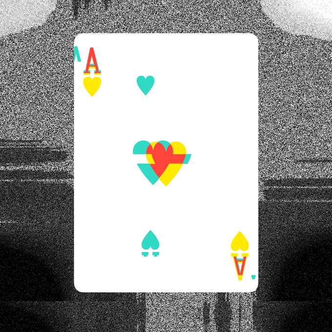 Glitch art playing cards bend reality | Creative Bloq