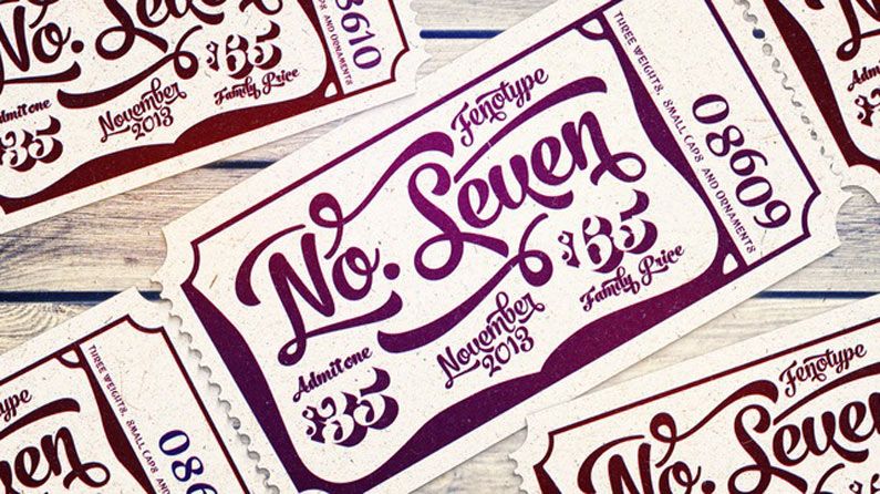 Font of the day: No. Seven | Creative Bloq