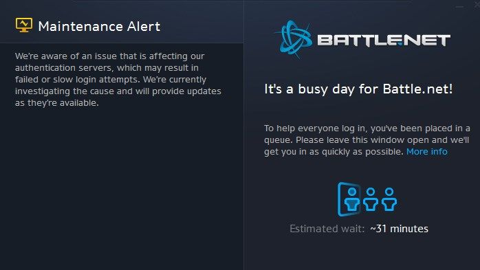 Battle.net authentication servers suffering major slowdown, cause ...