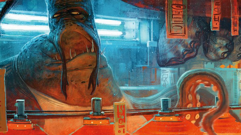 How to paint an awesome alien scene on an iPad | Creative Bloq