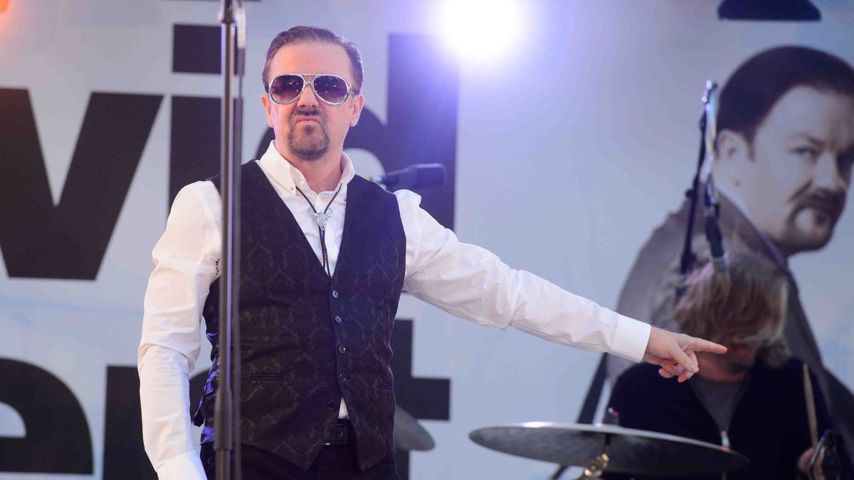 Ricky Gervais on guitar playing and his real Life On The Road | MusicRadar
