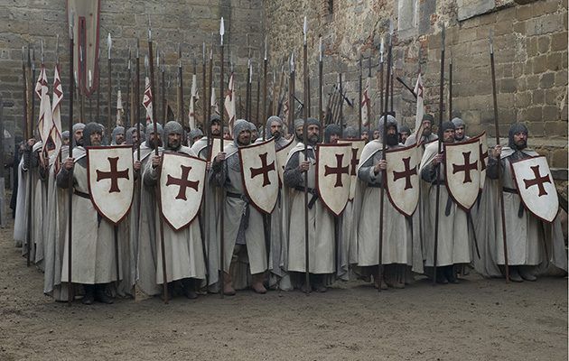 'It was tragic when the sets burnt down' says Knightfall star Tom ...