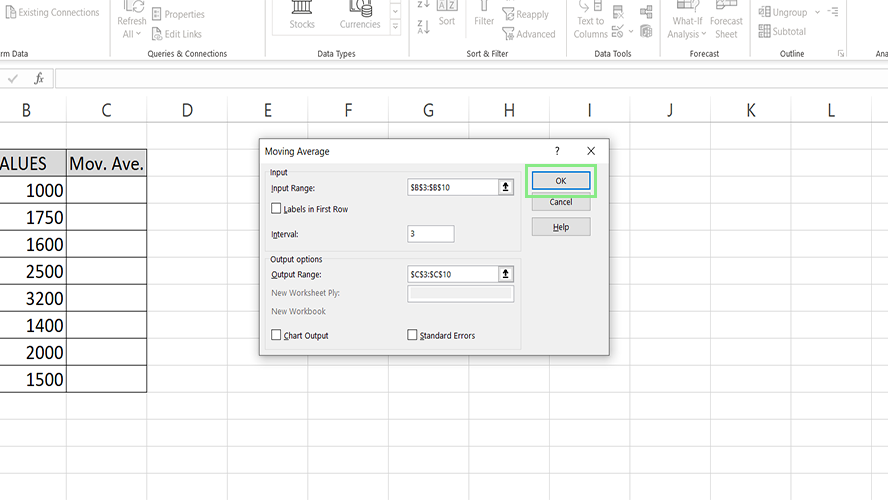 How to calculate a moving average with Microsoft Excel | Laptop Mag