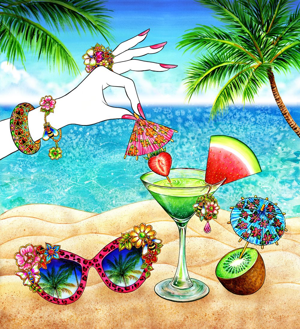 Summer-inspired illustrations are creatively colourful | Creative Bloq