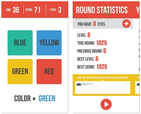 Colorblind - a fast paced, reaction-styled game for Windows Phone 8 ...
