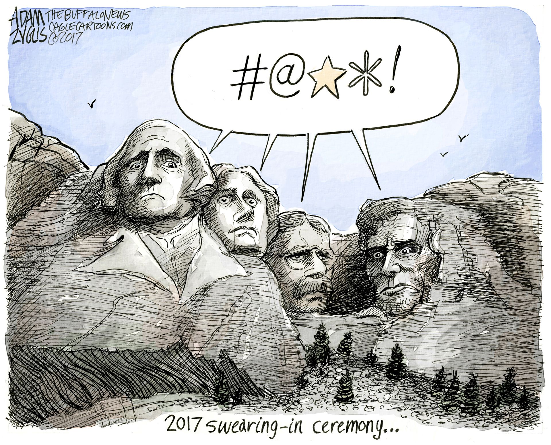 Political Cartoon U.S. Swearing in ceremony | The Week