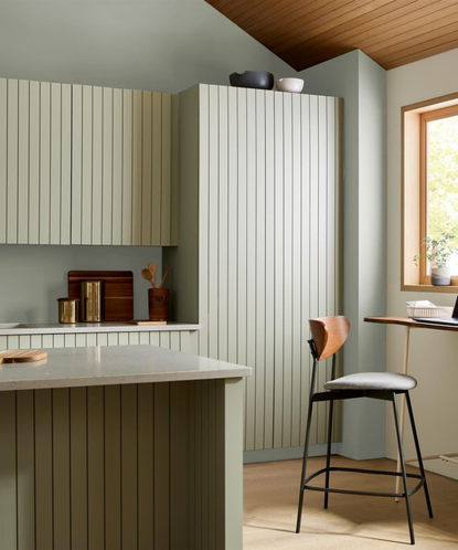 How to decorate with Evergreen Fog, the 'perfect green' paint color ...