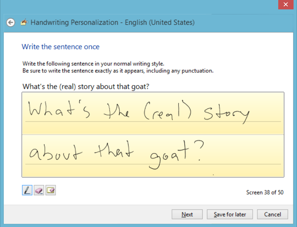 How to personalize handwriting recognition on your Surface Pro 3 ...
