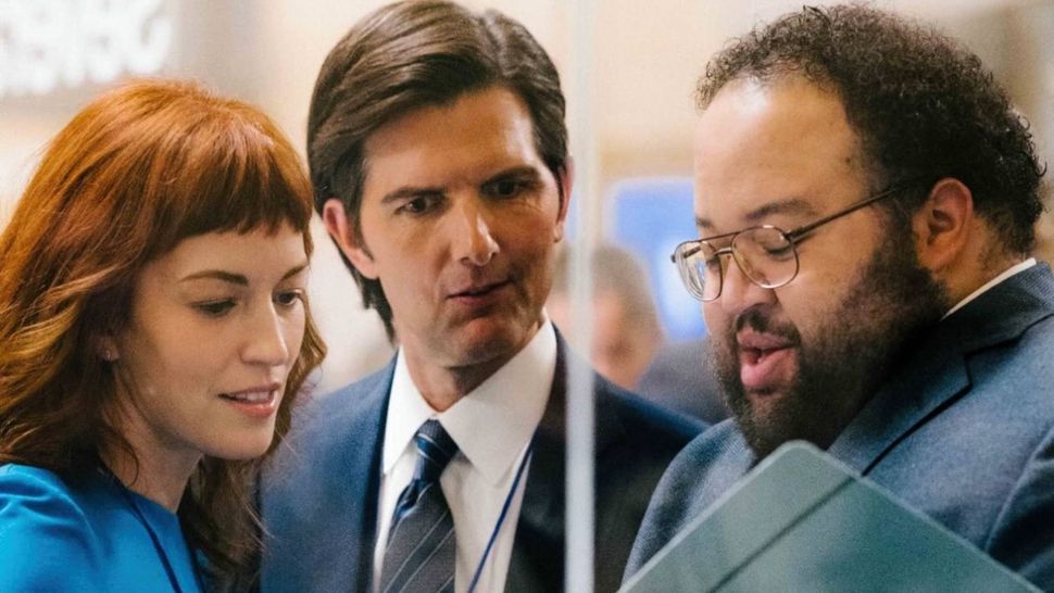 I watched the cast of Severance work inside a giant glass box ...