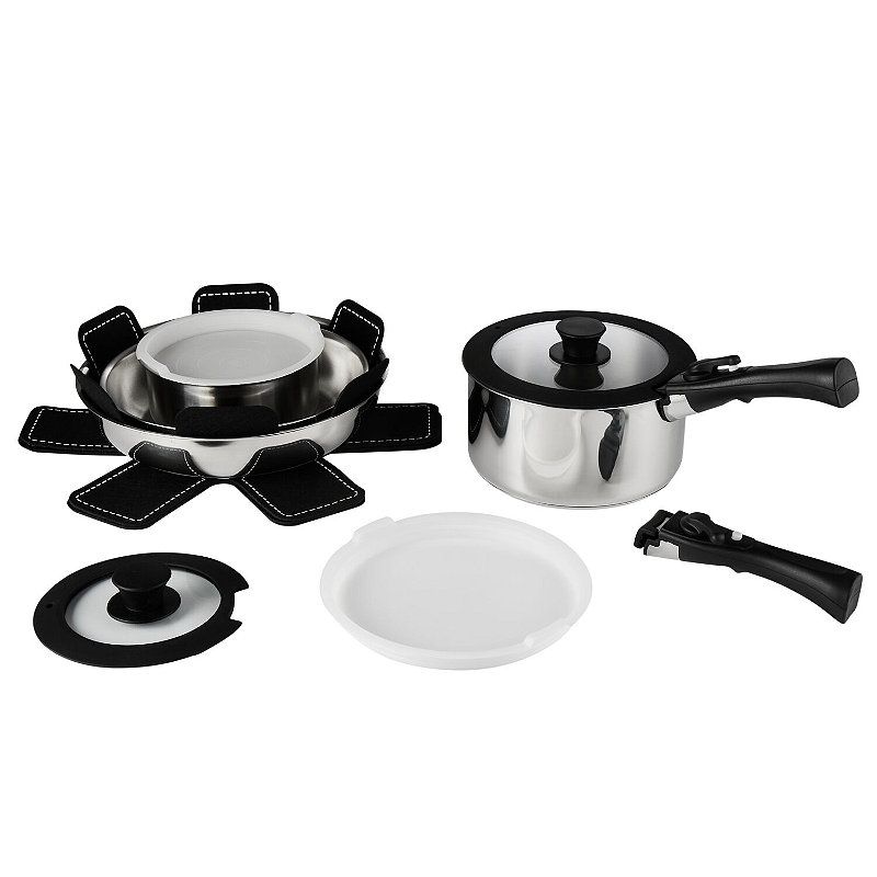 This detachable handle pan set is ideal for cosy kitchens | Ideal Home