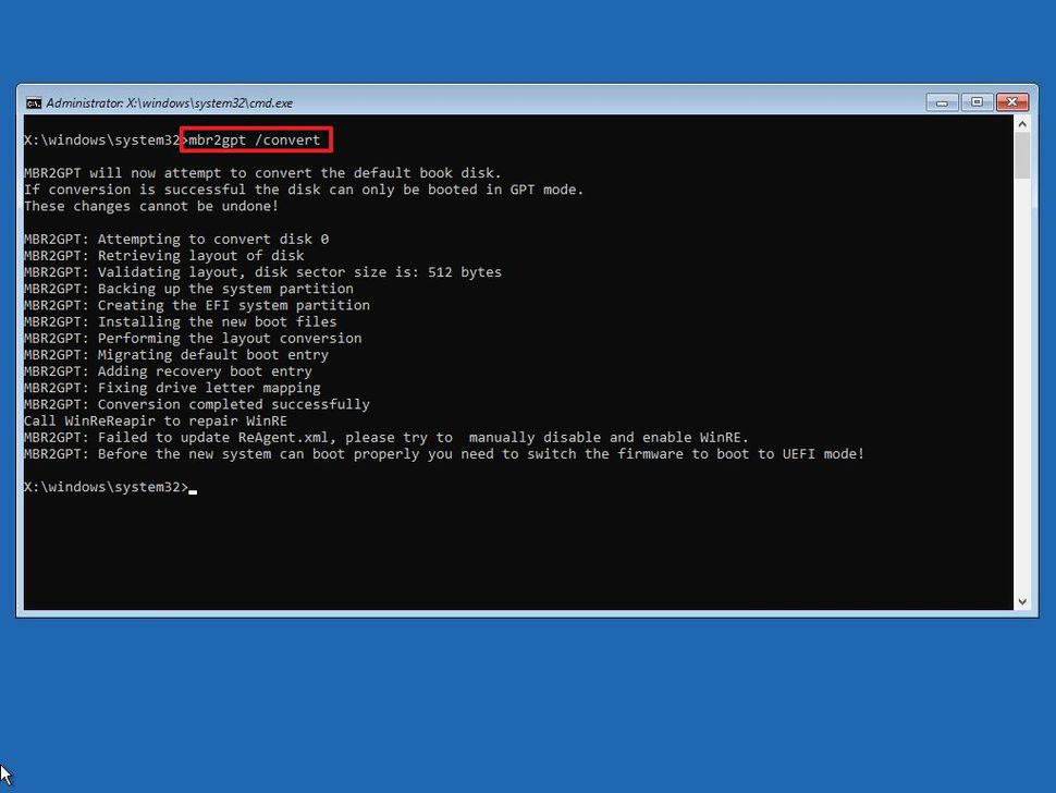 Enable Secure Boot And Convert Mbr To Gpt For Windows 10 Games Windows Central