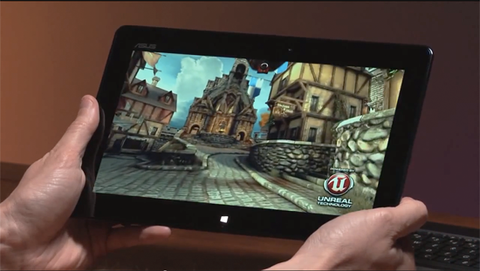Demonstration of a NVIDIA Tegra powered Windows RT tablet running ...