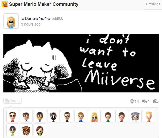 Miiverse is shutting down and these image posts from the community are ...