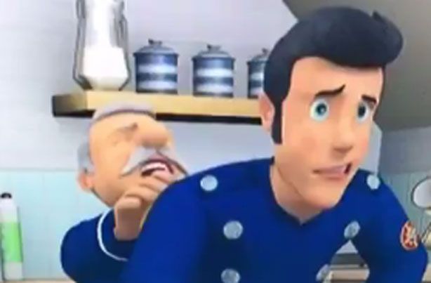 Dad spots a very awkward scene in a Fireman Sam episode (and the ...