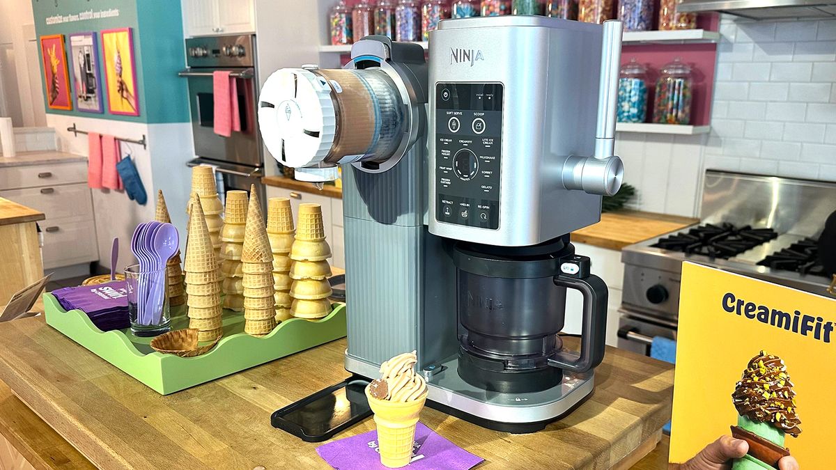 The new Ninja Creami Swirl comes with a soft serve dispenser | Tom's Guide