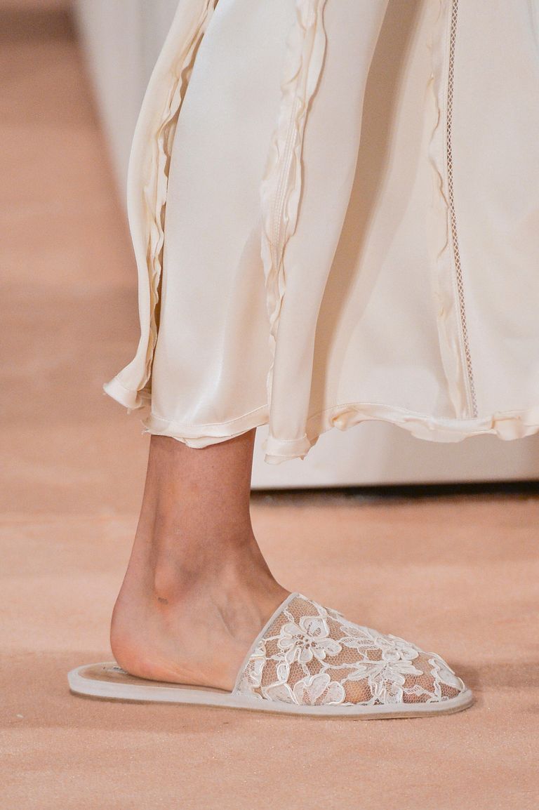The Divisive Embellished Mesh Slippers Trend Is Taking Over | Who What Wear